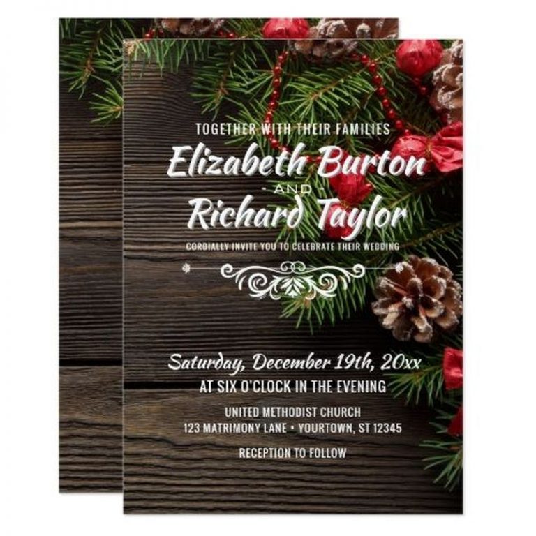 36 Romantic Rustic Winter Wedding Invitations Ideas