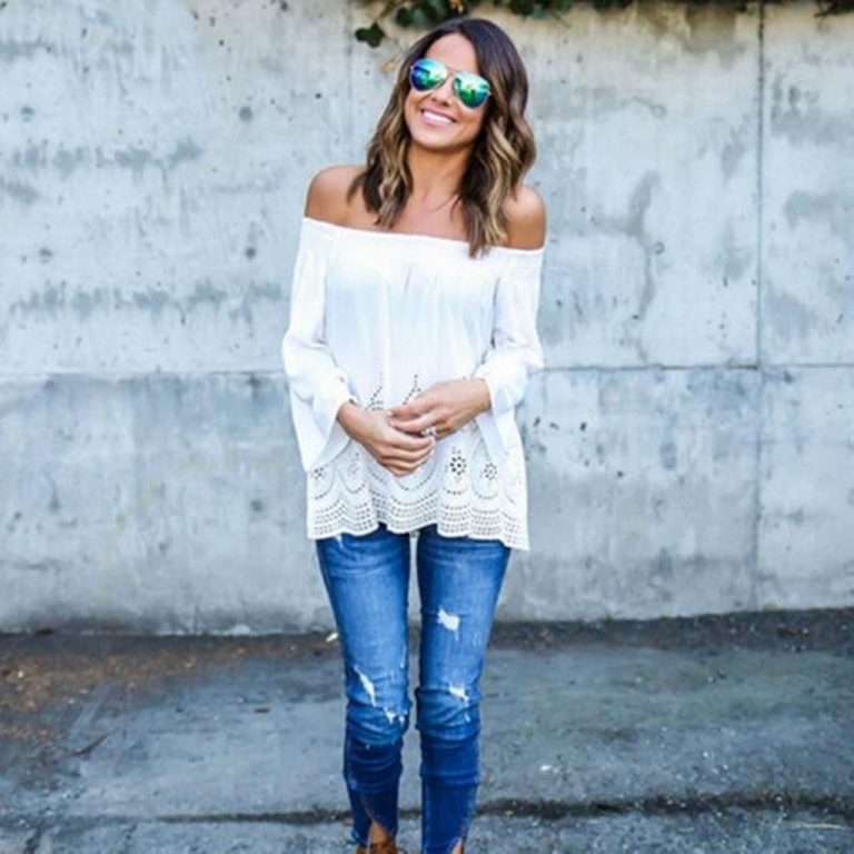 44 Lovely Spring Outfits Ideas With White Top – ADDICFASHION