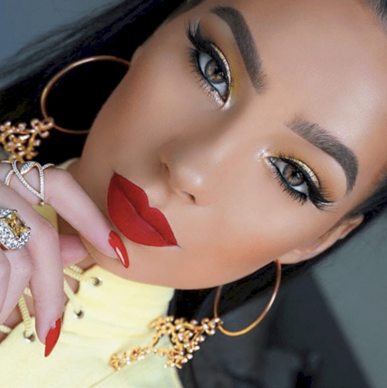 35 Fancy Lips Colour Ideas For Party – ADDICFASHION