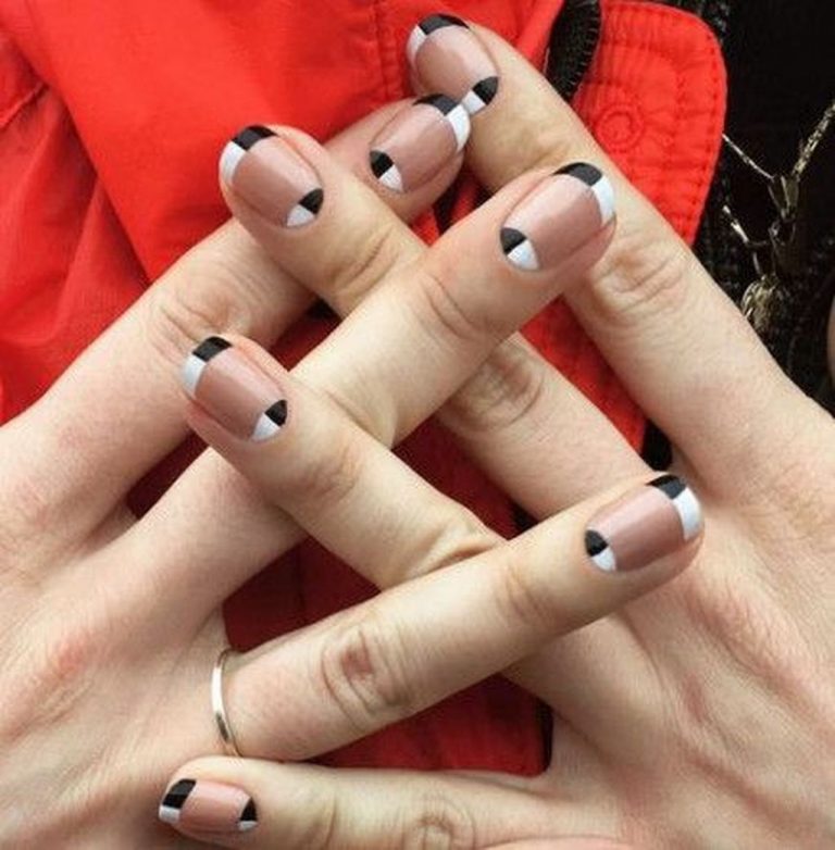 50 Creative Half Moon Nail Art Designs Ideas To Try – ADDICFASHION